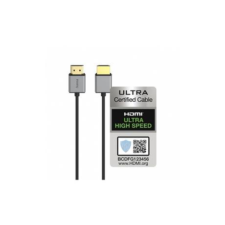HAMA 205449 FIC PREMIUM ULTRA HIGH SPEED HDMI KÁBEL (8K, HDR, eARC), 1 ...